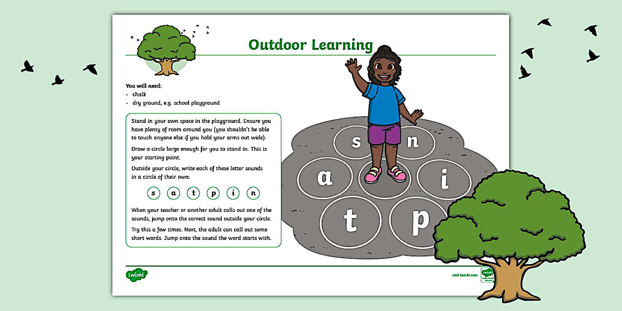 Outdoor Learning SATPIN Activity (teacher made) - Twinkl
