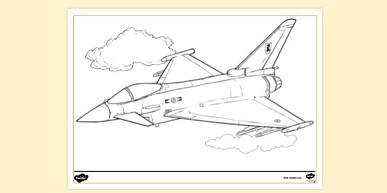 Colouring Page: Air Force | KS2 Colouring - Twinkl