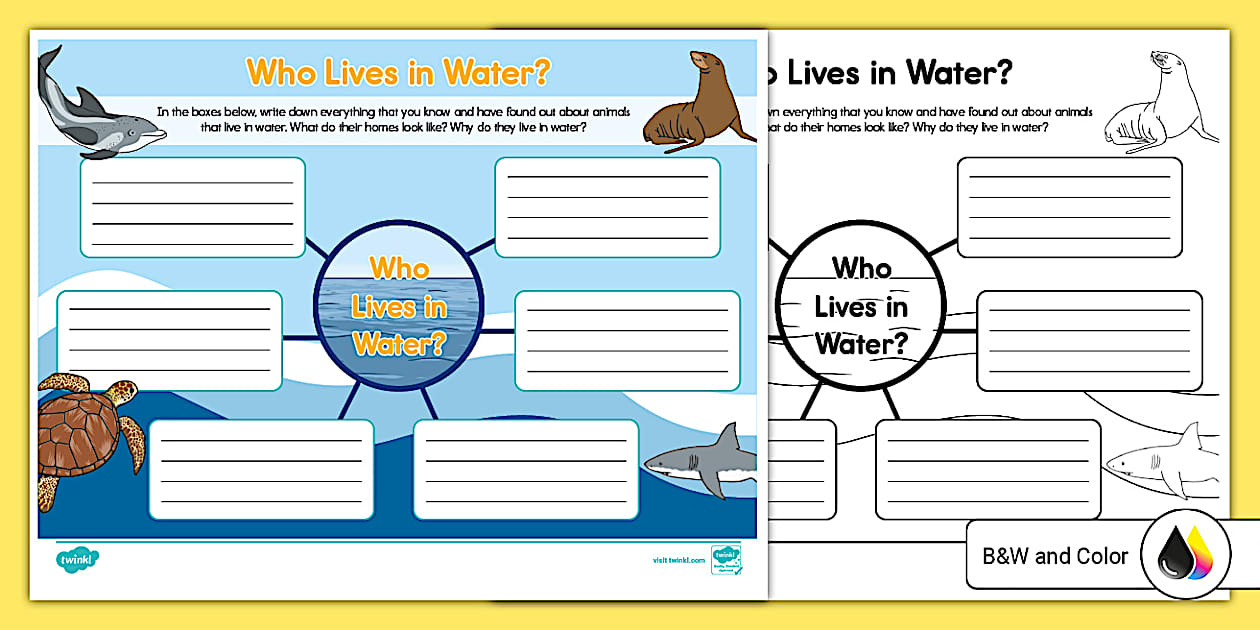 Ocean Animals Worksheet | World Oceans Day | Twinkl USA