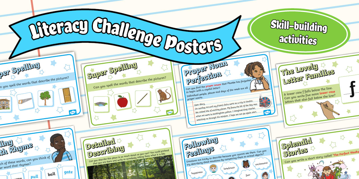 Literacy Challenge Posters