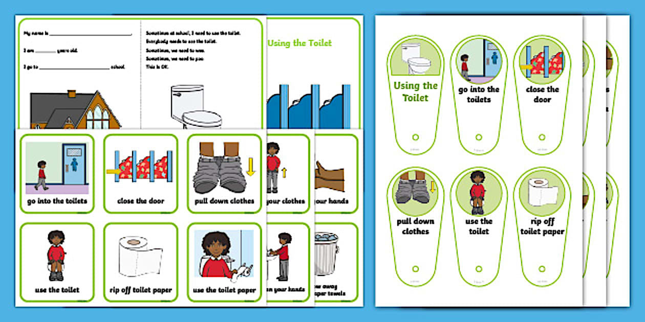 Autism Toilet Visual Sequencing Cards (teacher made)