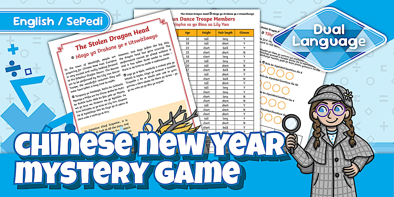 Chinese New Year Mystery Game English/Sepedi