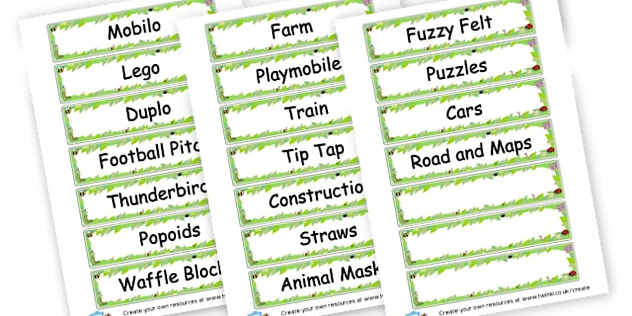 Minibeast Classroom Equipment Labels (teacher made) - Twinkl
