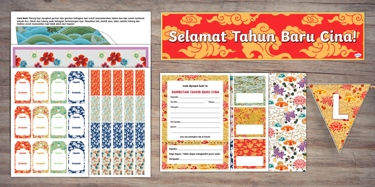 Hiasan Tahun Baru Cina (teacher made) - Twinkl