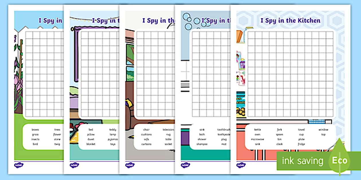 I Spy Word Searches - School Closure Resources - Twinkl