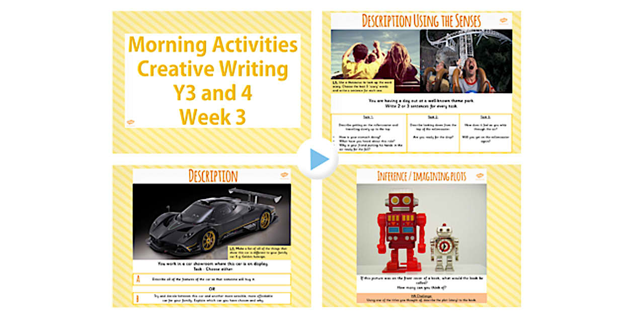Writing Ideas - KS2 - Creative Writing Morning Activities