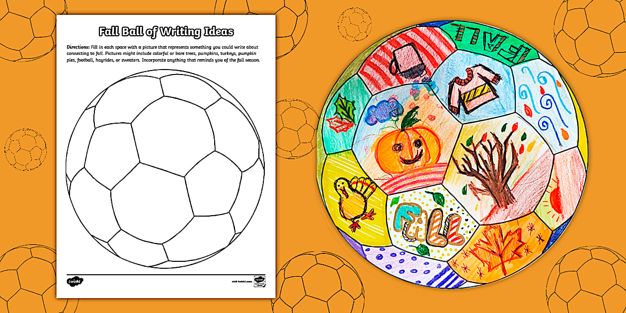 Eighth Grade Fall Ball of Writing Ideas - Twinkl