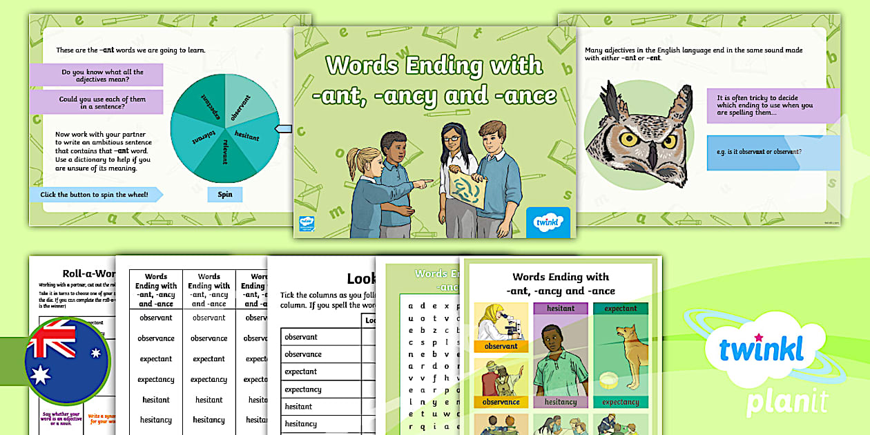 Year 6 Spelling: Word Endings Lesson 2 (teacher made)