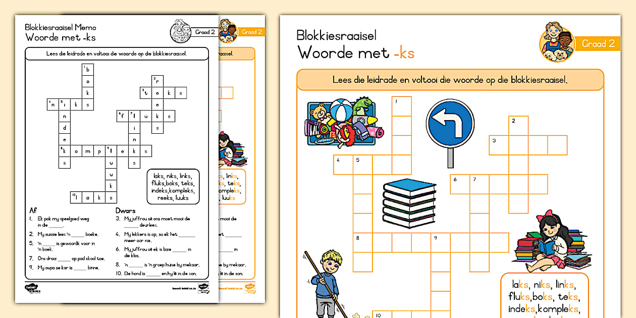 Graad 2 Klanke Blokkiesraaisel -ks (creat de profesori)