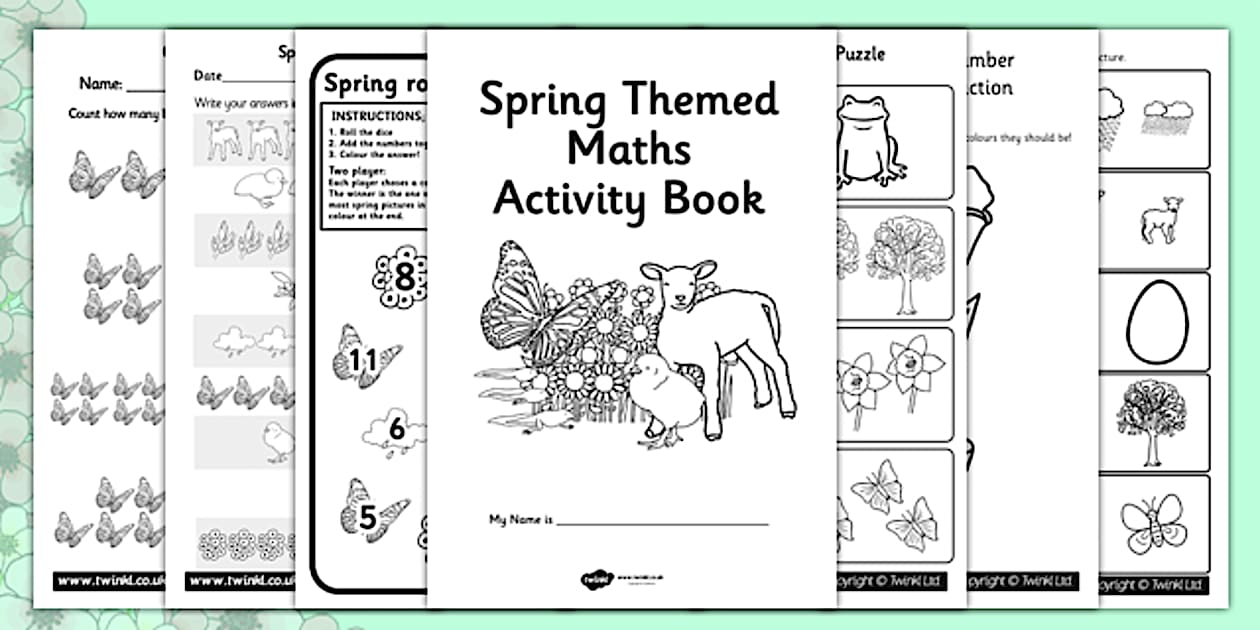 Springtime Themed Maths Activity Book (teacher made)
