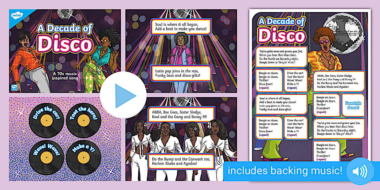 👉 A Decade of Disco - Original Song (teacher made)