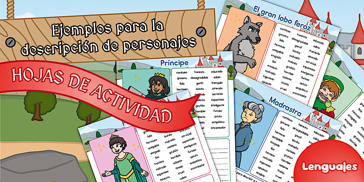 Actividades para describir personajes de un cuento