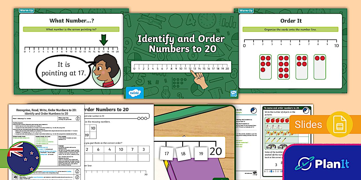 Phase 1 Number Structure Identify And Order Numbers To 20 Lesson 6