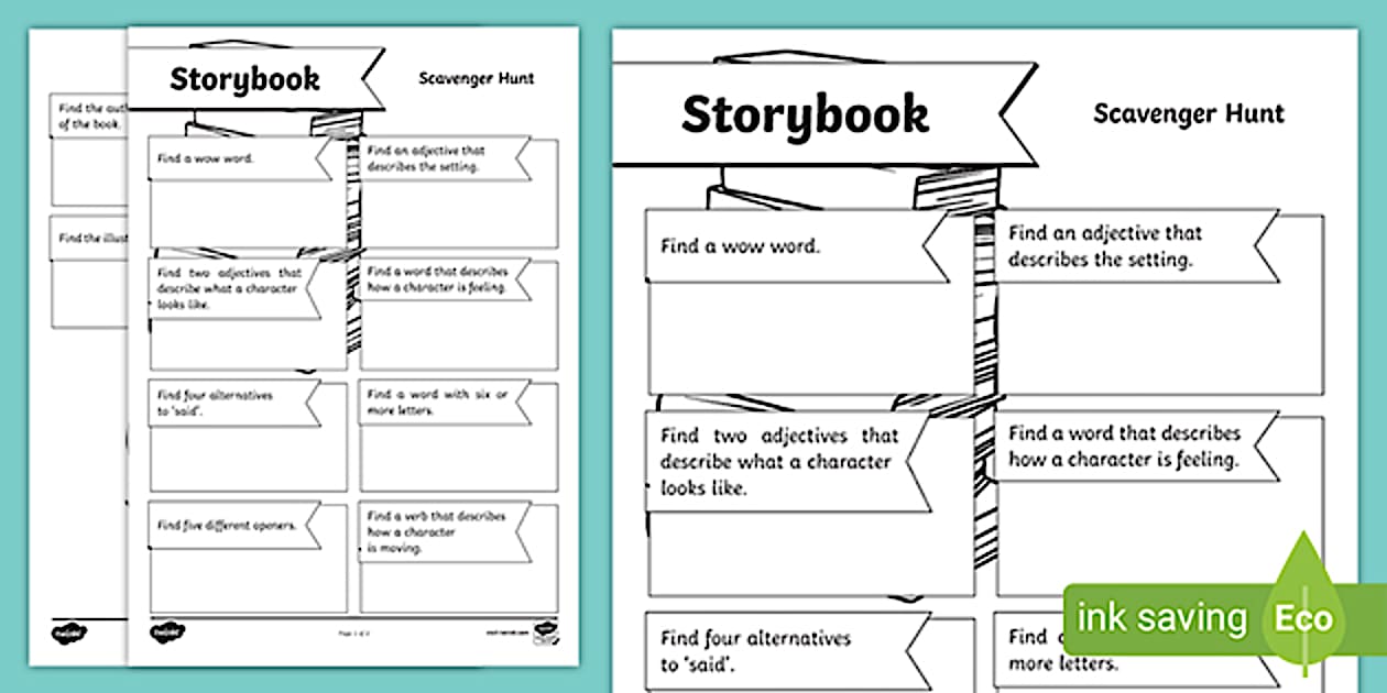 Storybook Scavenger Hunt Activity (teacher made) - Twinkl