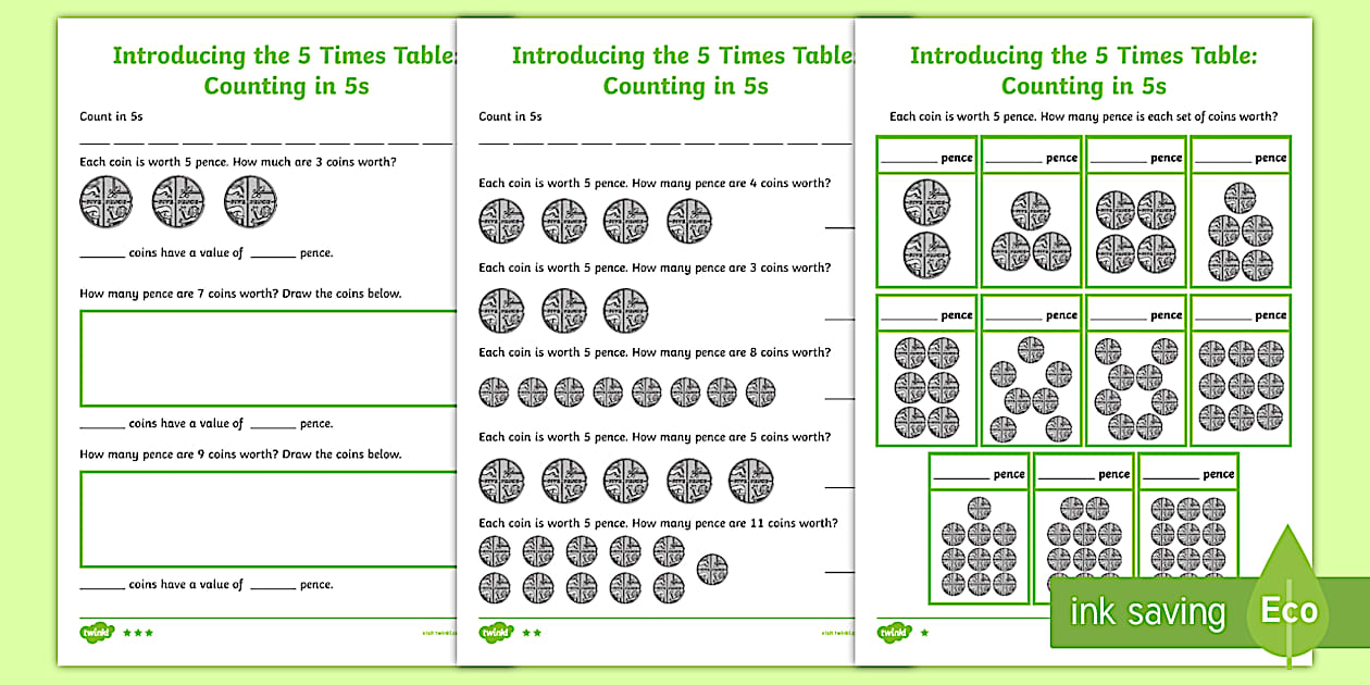 Introduction to the 5 Times Table Activity (teacher made)