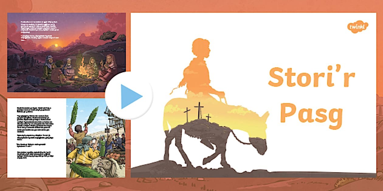 Pŵerbwynt Stori'r Pasg (teacher made) - Twinkl