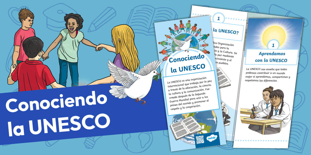 Tríptico Descubriendo la UNESCO