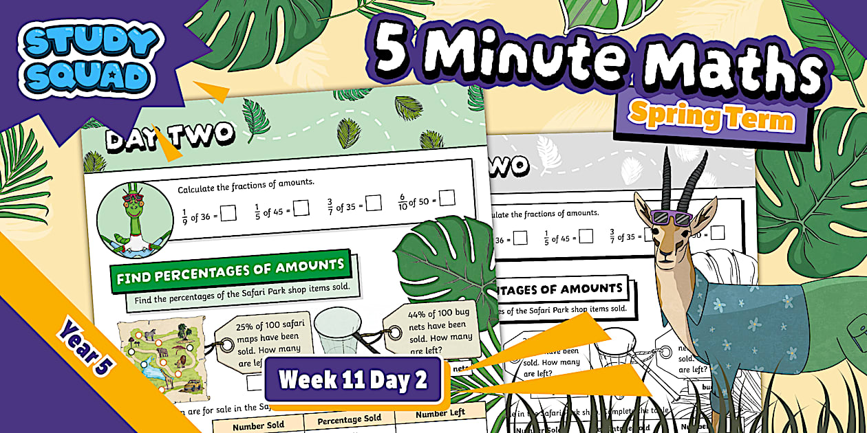 👉 Study Squad 5 Minute Maths - Year 5 Spring - Week 11 Day 2