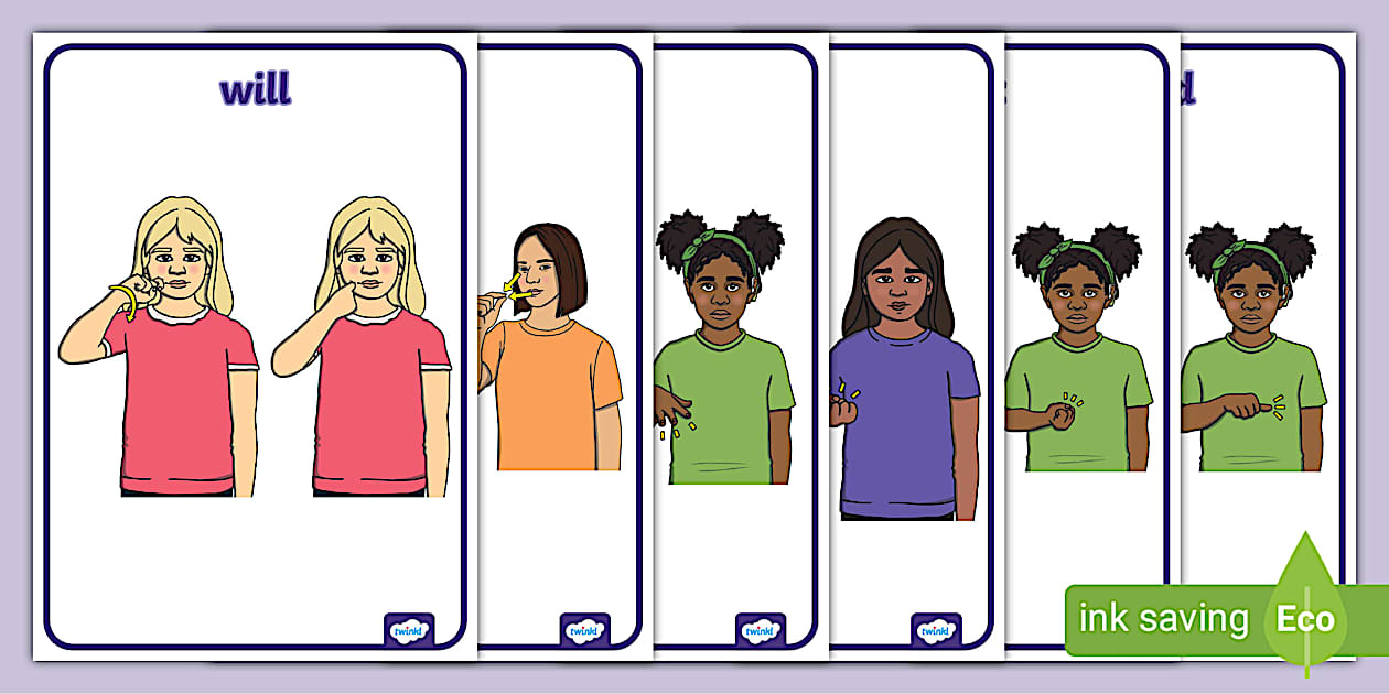 Auslan Auxiliary Verbs Display Posters (Teacher-Made)