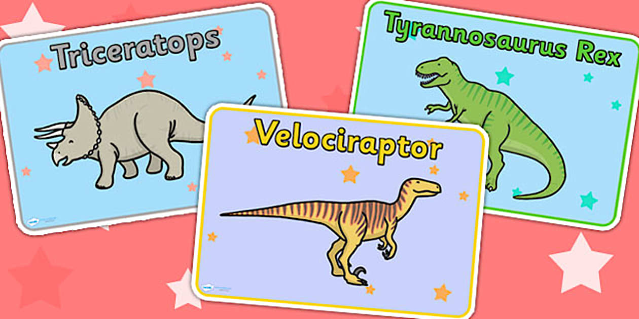 Dinosaur Themed Group Signs