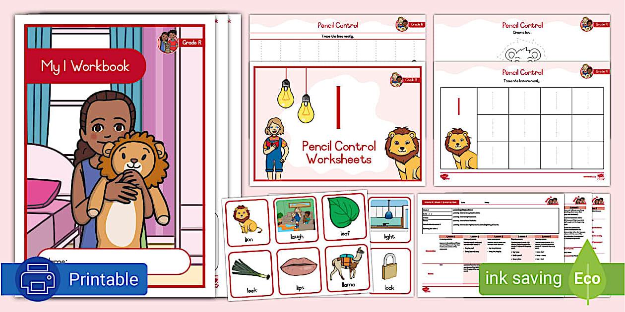 Grade R Letter L Workbook - Twinkl South Africa - Twinkl