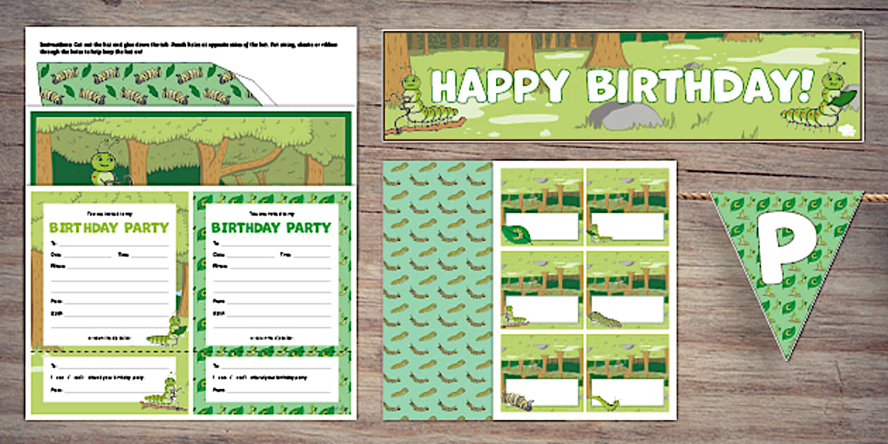 Caterpillar Birthday Party Pack | Twinkl Party - Twinkl