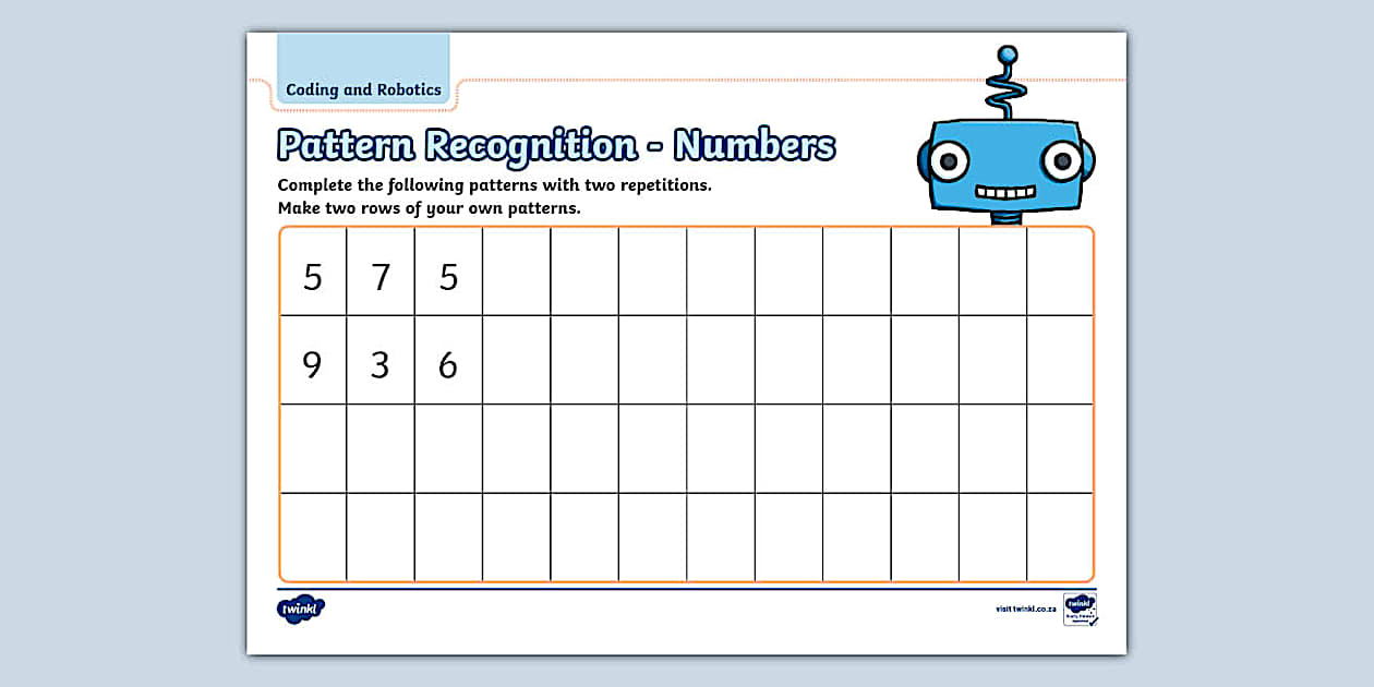 Grade 1 Coding and Robotics Make your own Number Pattern