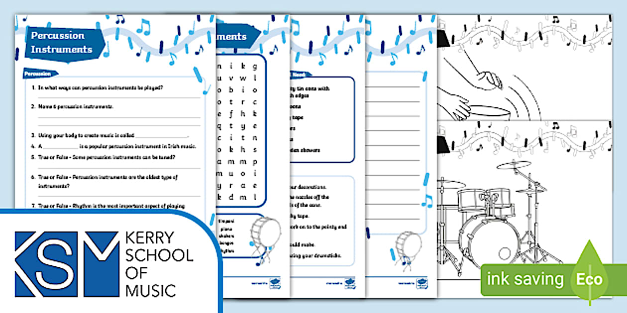 Percussion Music Pack (teacher made) - Twinkl