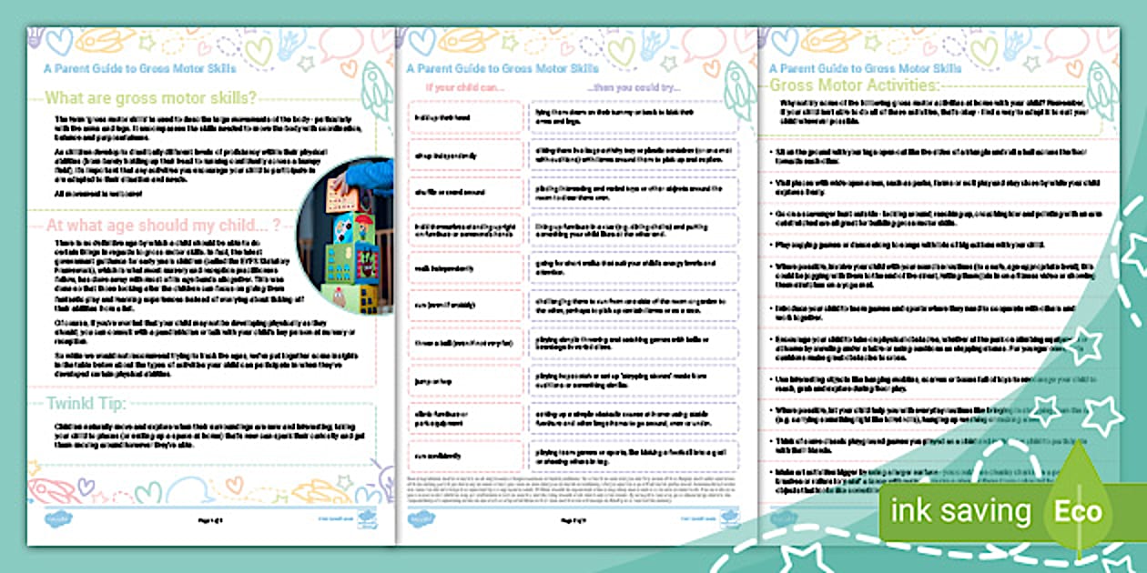 A Parent Guide to Gross Motor Skills | Home Teaching Support