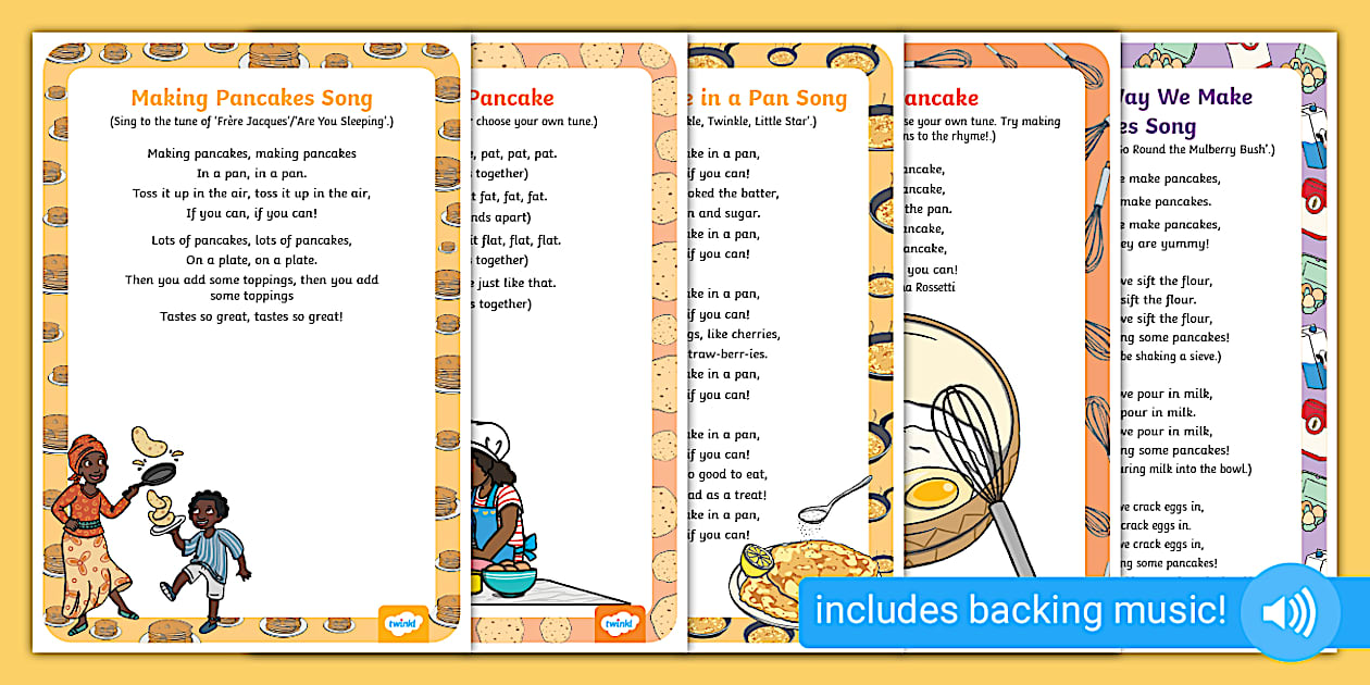 Shrove Tuesday Songs and Rhymes for Early Years - Twinkl