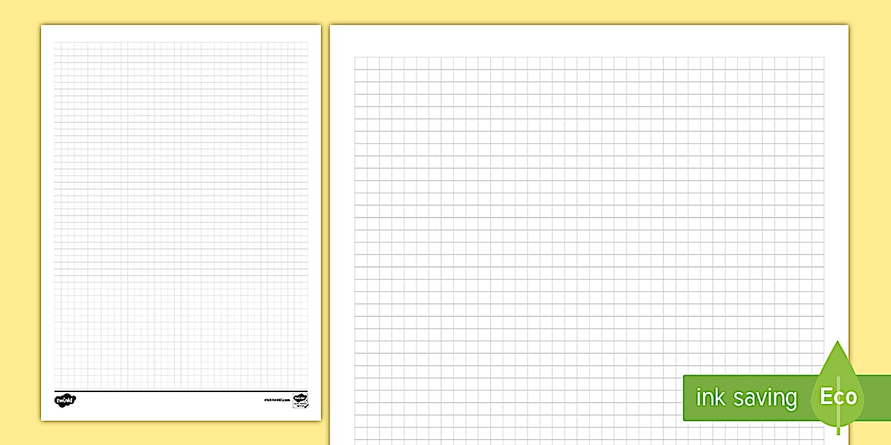5mm Editable Squared Paper - Twinkl
