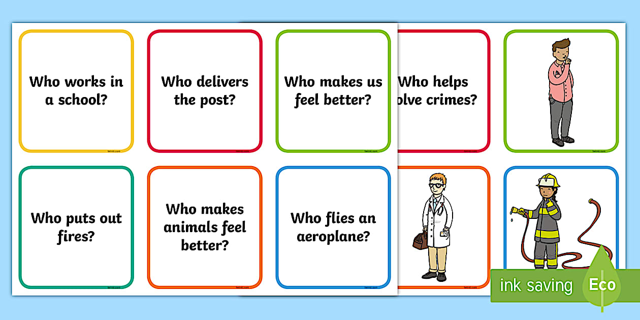 EAL Discussion Questions Jobs and Occupations | EAL Resource