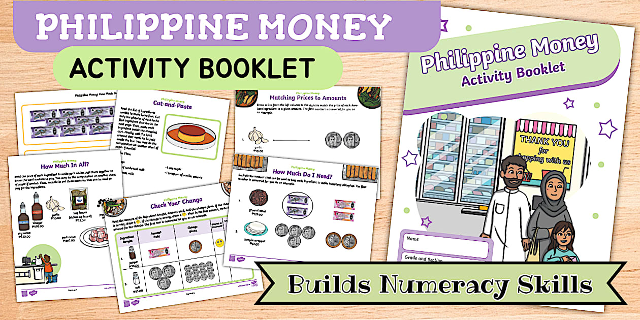 Philippine Money Activity Booklet 3 | Grade 1 | Twinkl PH