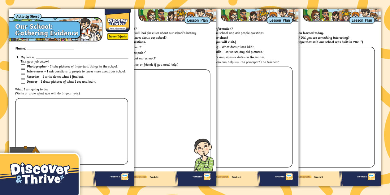 SEE (Exp. of Our World) Our School Gathering Evidence (Junior Infants)