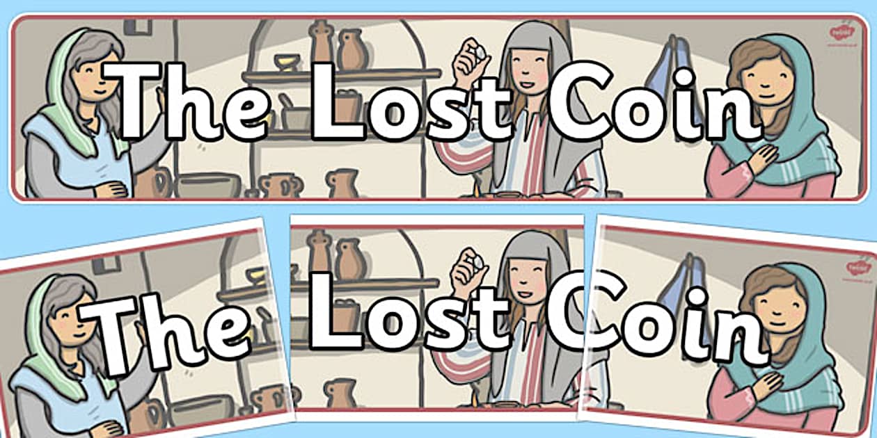 Cursive The Lost Coin Display Banner (teacher made) - Twinkl