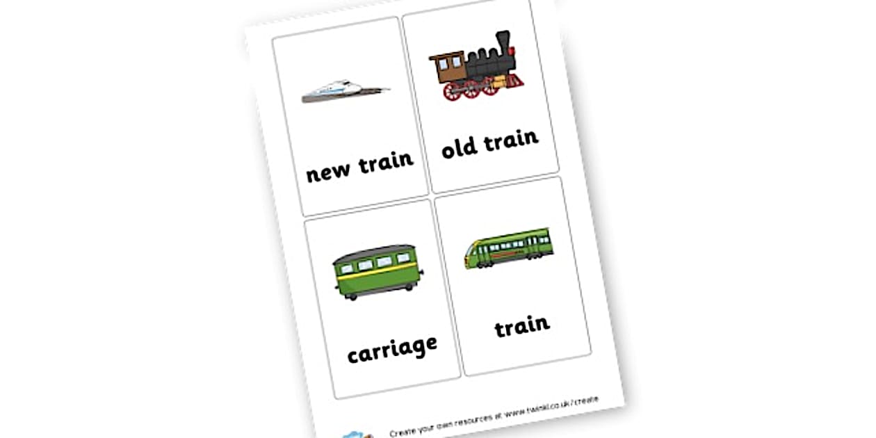 Trains - Transport Signs & Labels Primary Resources