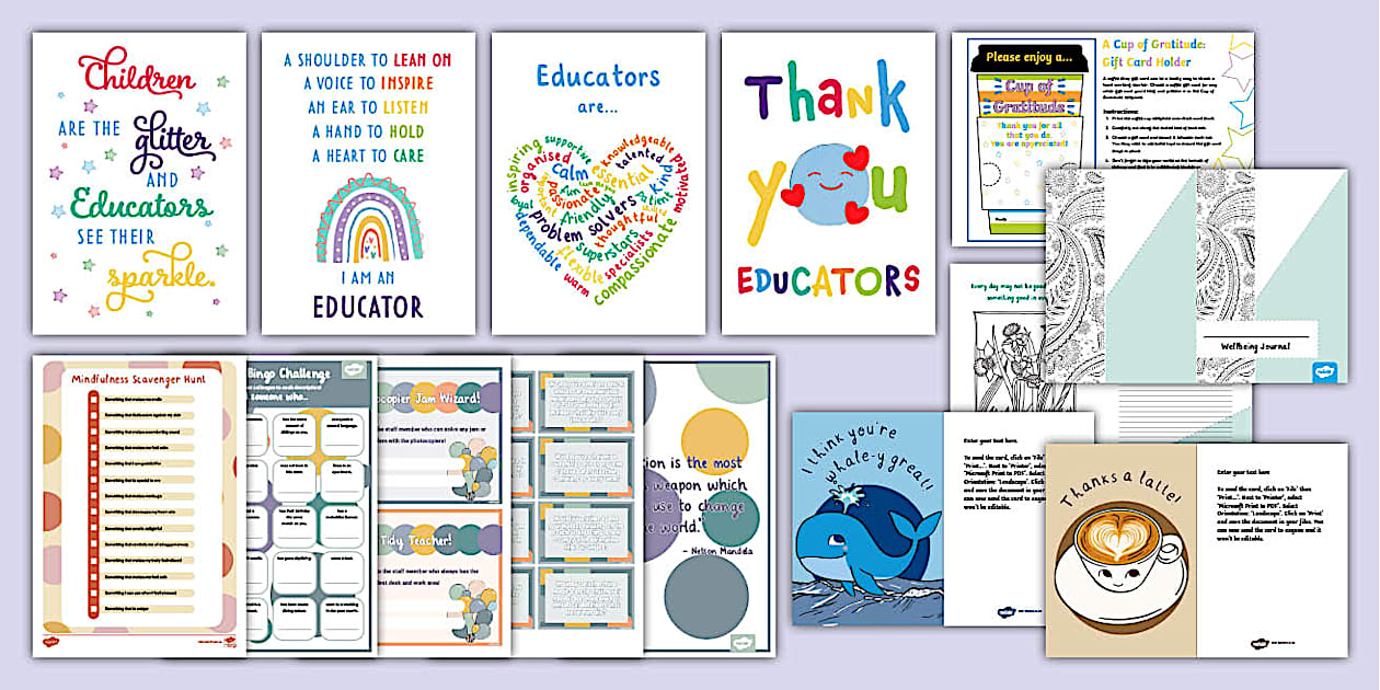 Early Childhood Educators' Day Resource Pack (teacher made)