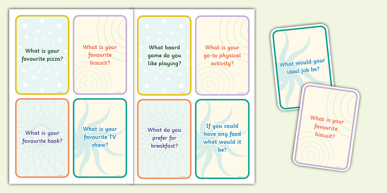 Getting to Know You Flashcards (teacher made) - Twinkl