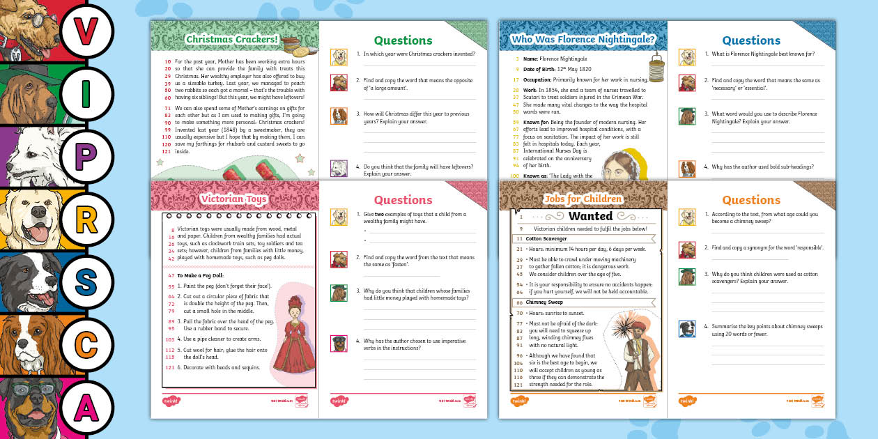 UKS2 60-Second Reads: The Victorians Activity Pack - Twinkl