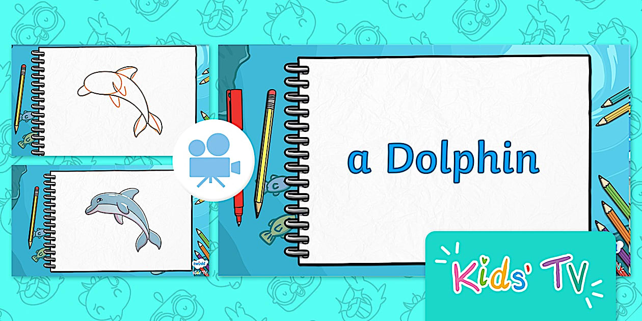 How To Draw A Dolphin | Drawing Tutorial | Art Resource