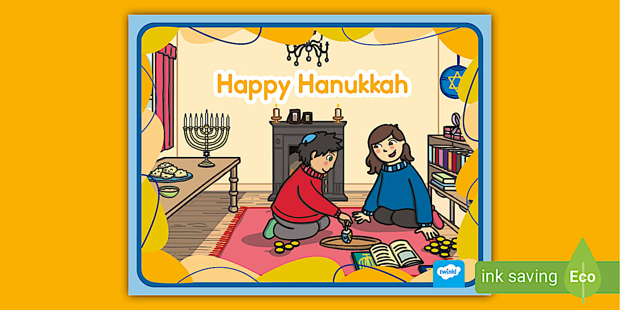 Hanukkah Display Poster - Grades K-3 (teacher made) - Twinkl