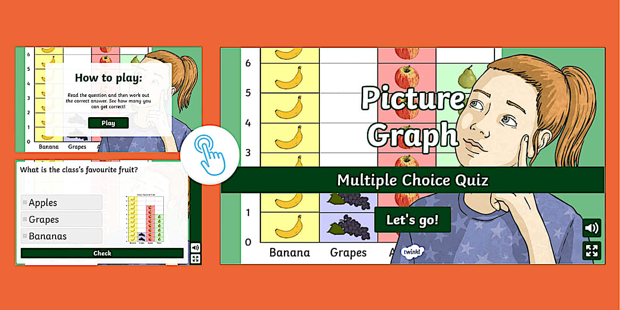 Picture Graph Multiple Choice Quiz (teacher made) - Twinkl