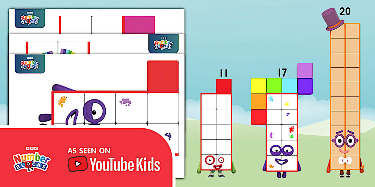 Numberblocks: Cut-Outs 11-20 (teacher made) - Twinkl