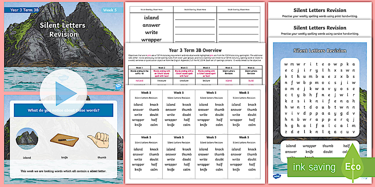 Year 3 Term 3B Week 5 Spelling Pack (teacher made) - Twinkl