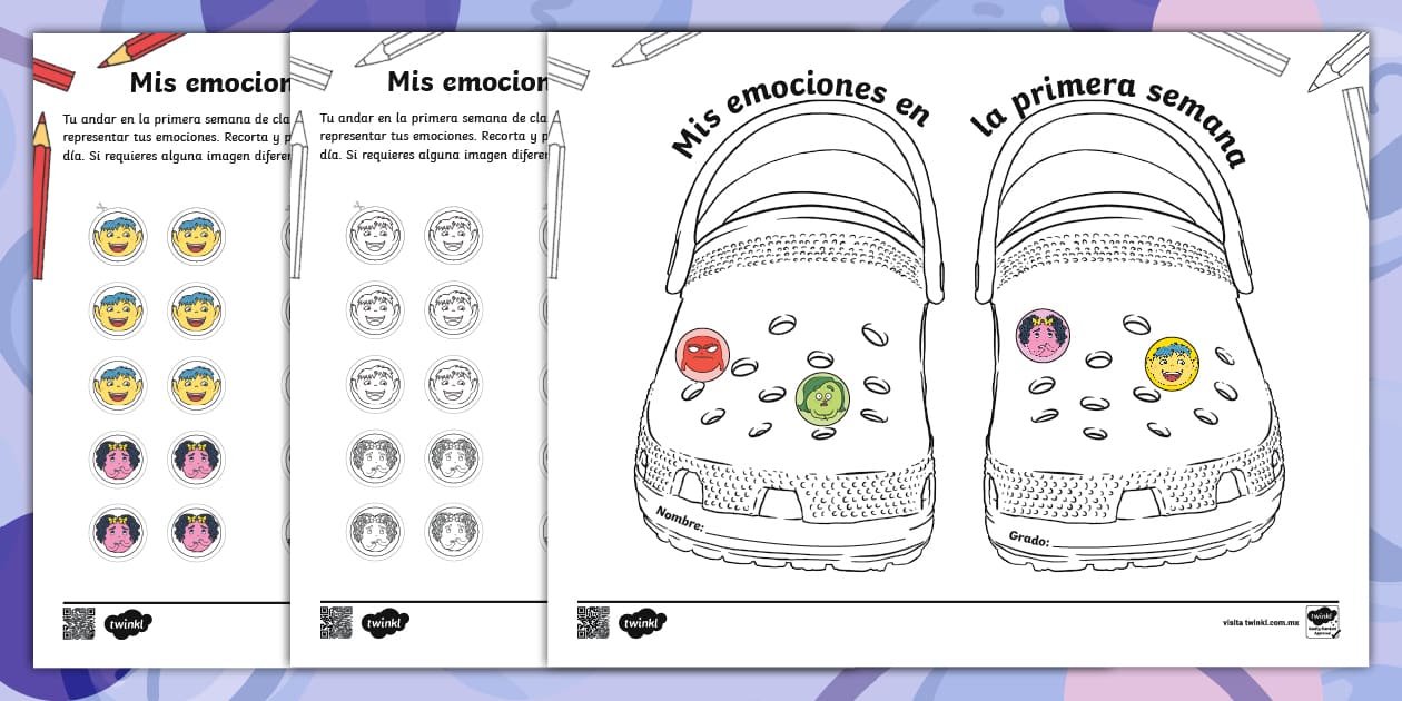Primera semana de clases - emociones (teacher made) - Twinkl