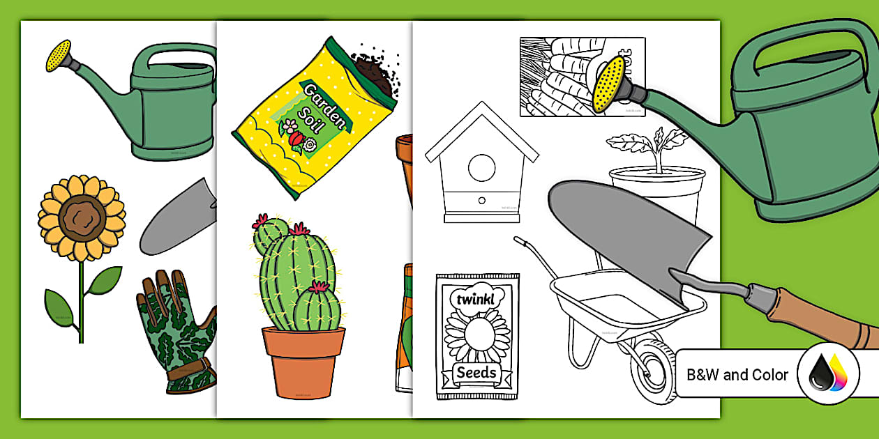 Garden Center Dramatic Play Cutouts (teacher made) - Twinkl