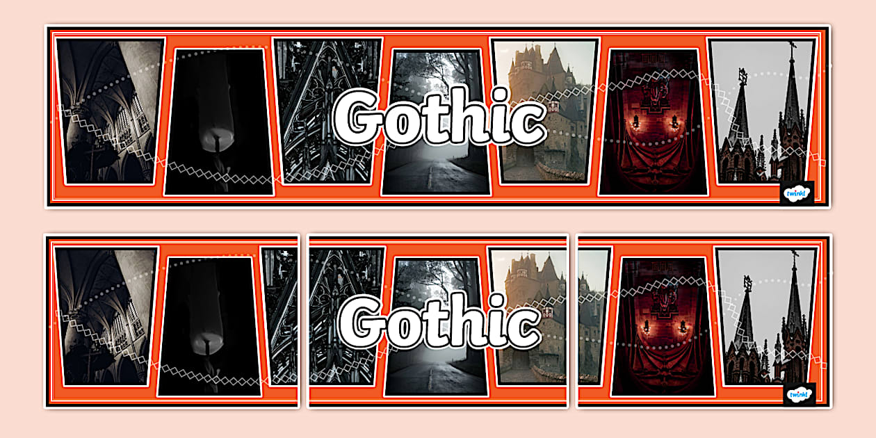 Gothic Photo Display Banner (teacher made) - Twinkl