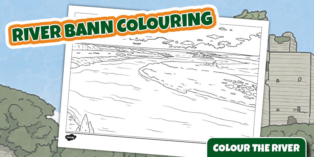 River Bann Colouring Sheet