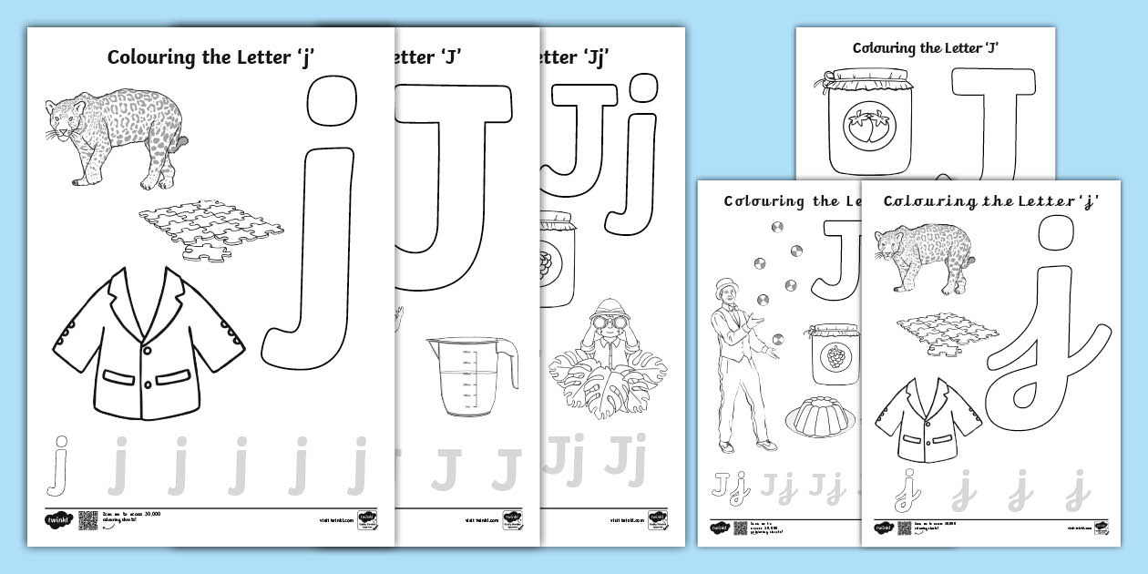 Letter J Colouring Pages | Parents Home Teaching Tools