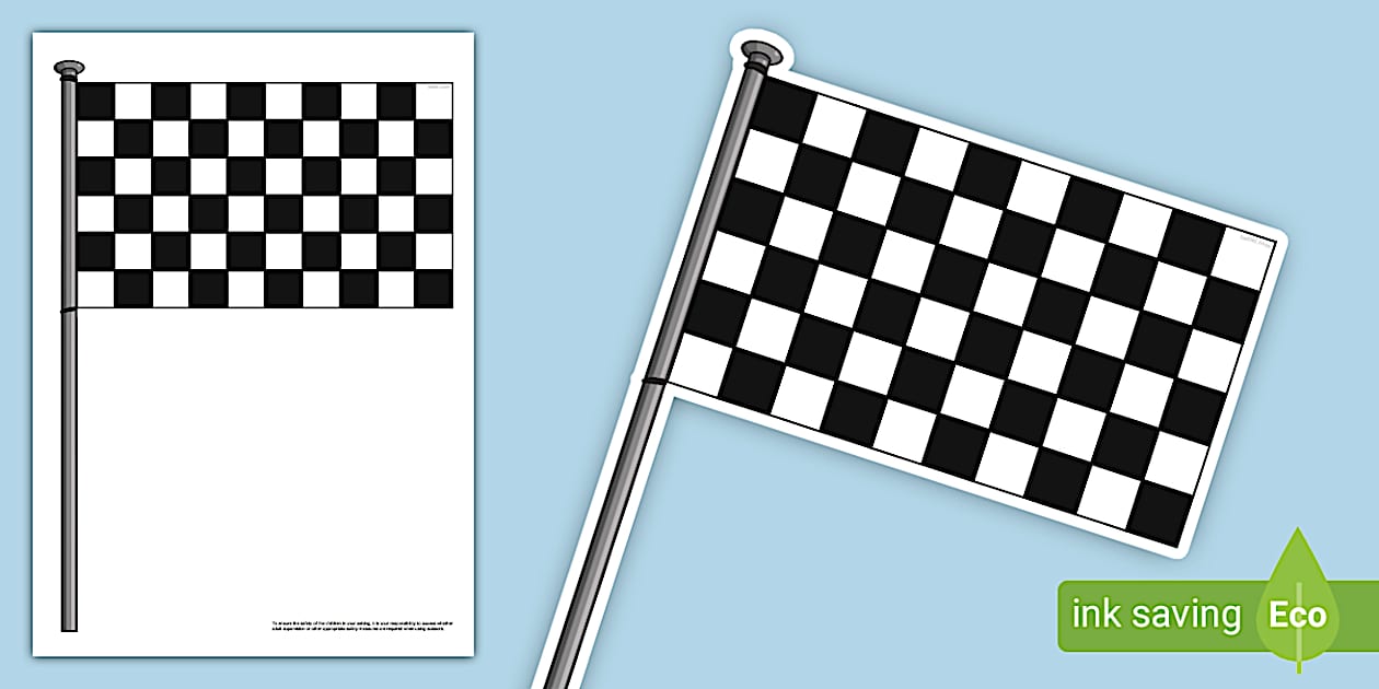 Finish Flag Role Play (teacher made) - Twinkl